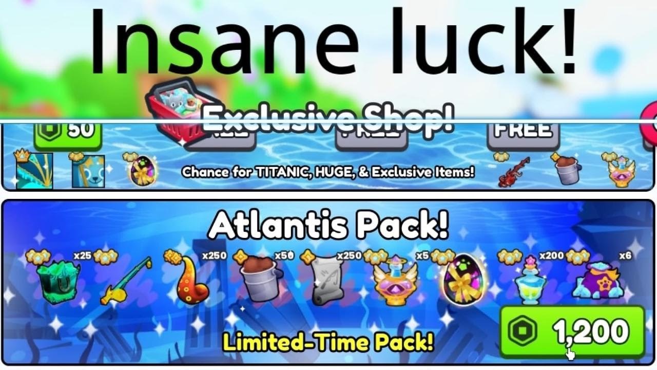 Buying the Atlantis pack and Forever pack in Pets Go (roblox) - YouTube