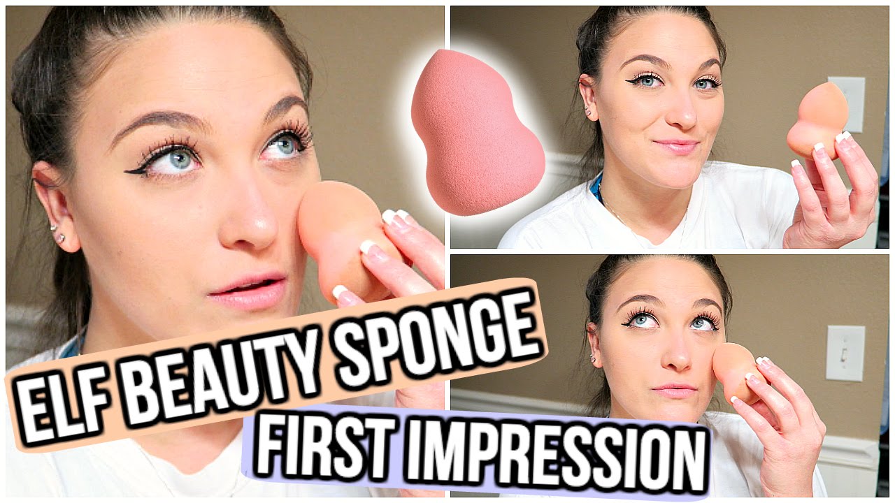 Elf Beauty Sponge First Impression + Demo | ThatCLeigh - YouTube