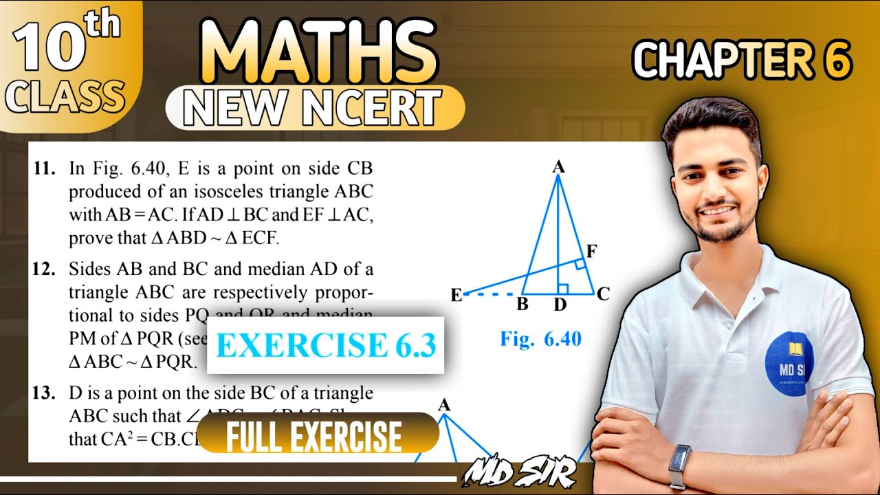Class 10 Maths | Exercise 6.3 Q11 to Q16 | Chapter 6 Triangles | Md Sir ...