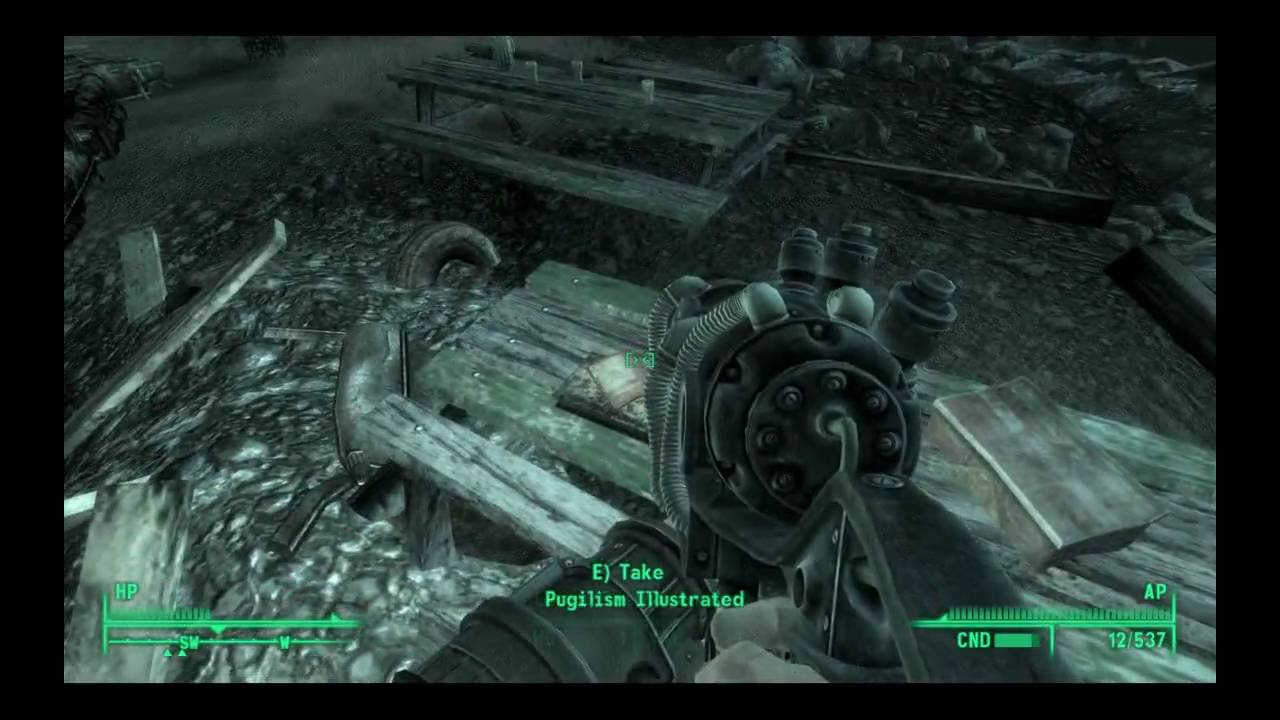 Fallout 3: Unarmed Book Location - Moonbeam Outdoor Cinema - YouTube