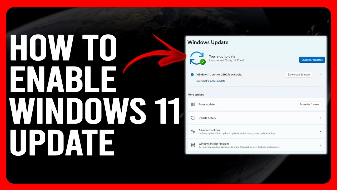 How To Enable Windows 11 Update (How To Activate/Turn On And Allow ...