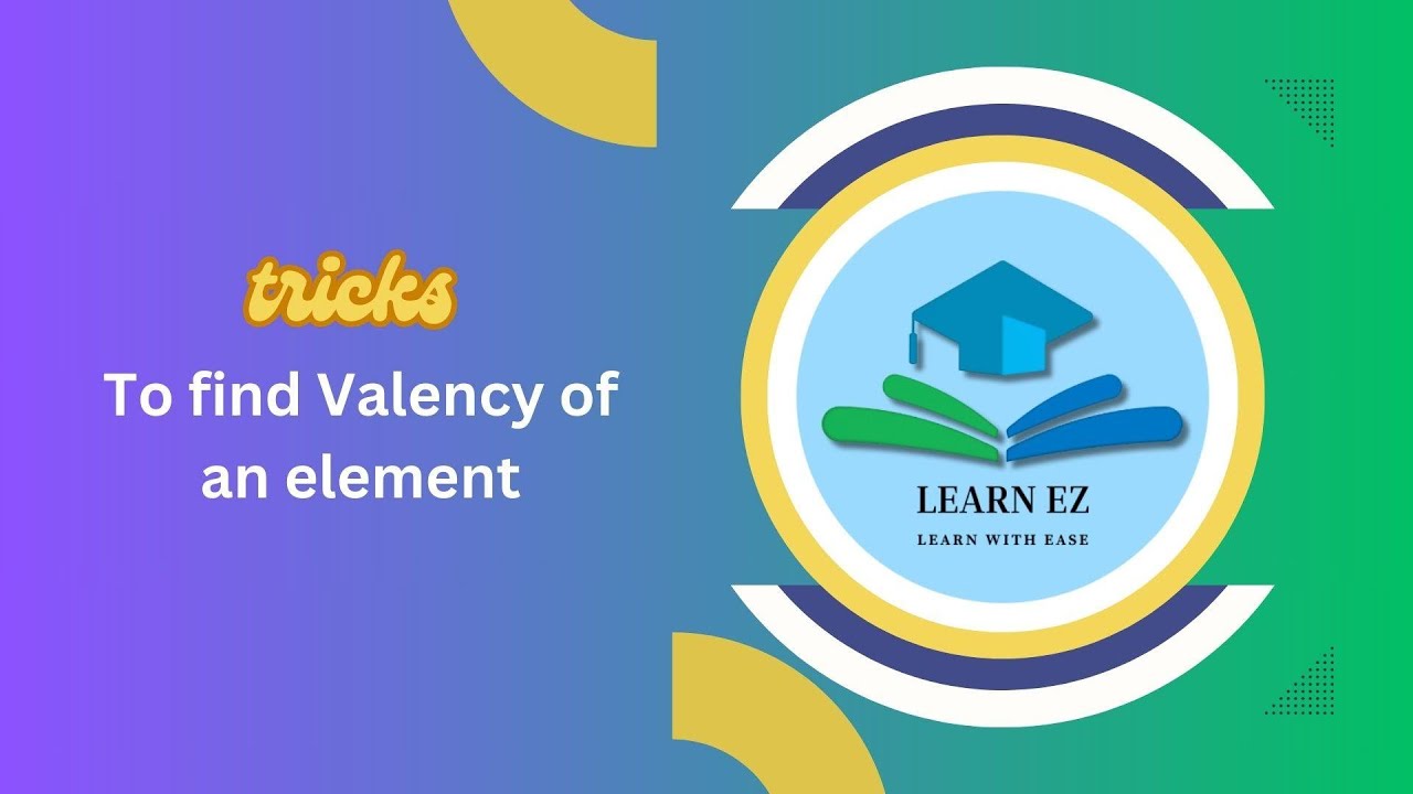 Learn Ez -Trick to find valency of an element- CBSE-CLASS 7 - YouTube