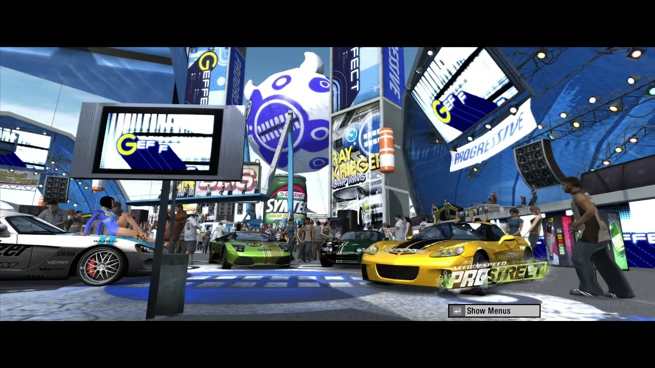 NFS ProStreet Ultrawide - G Effect Willow Springs Ambience - YouTube