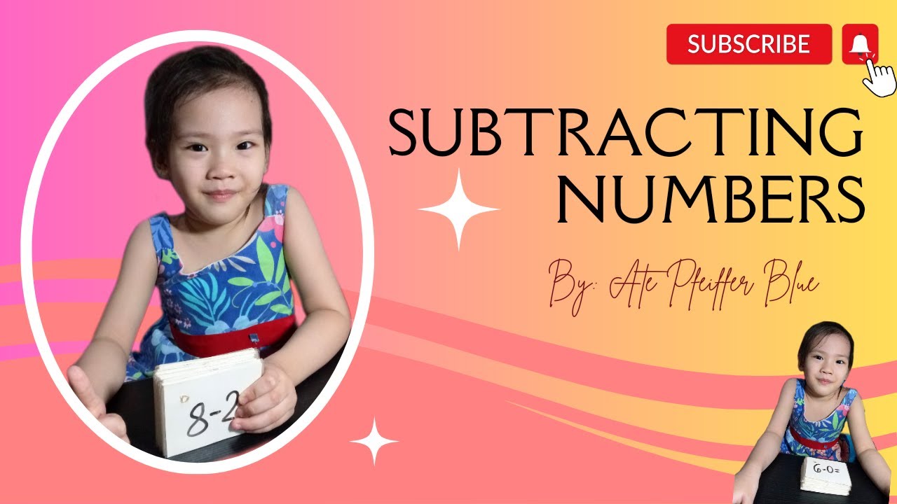 SUBTRACTING NUMBERS ||Ate Pfeiffer's Home Activity #numbersystem # ...