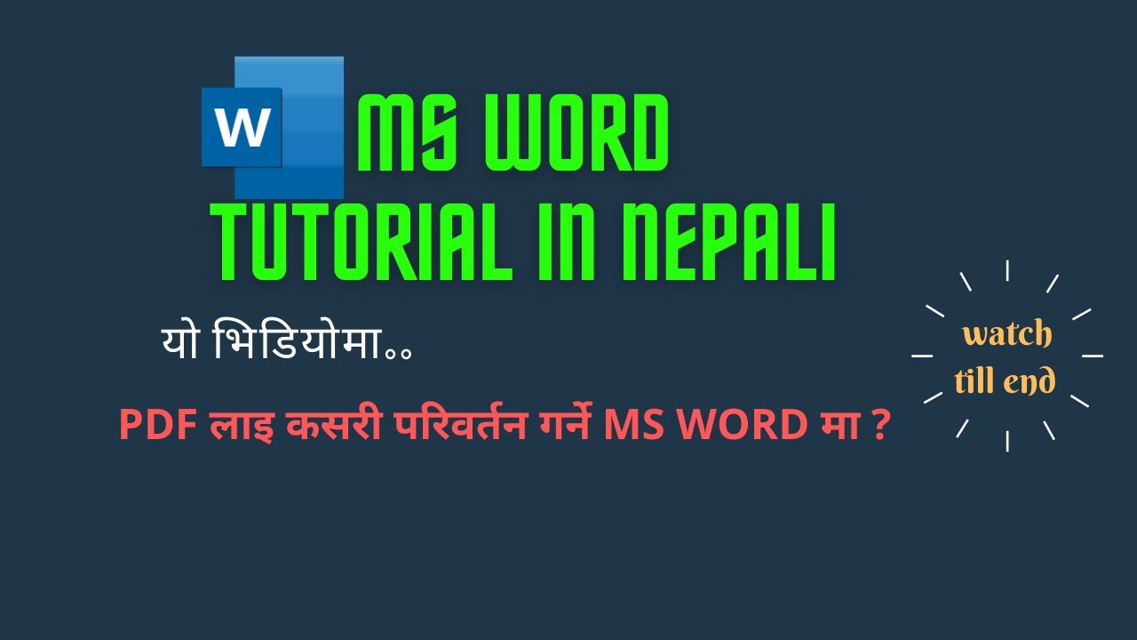 PDF to word doc conversion easy way - YouTube