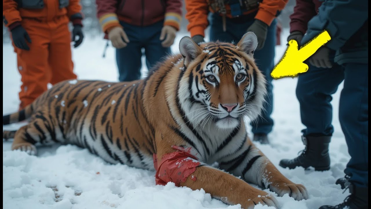 A tiger, injured by frost, was successfully rescued by a rescue team 🐅🚀 ...