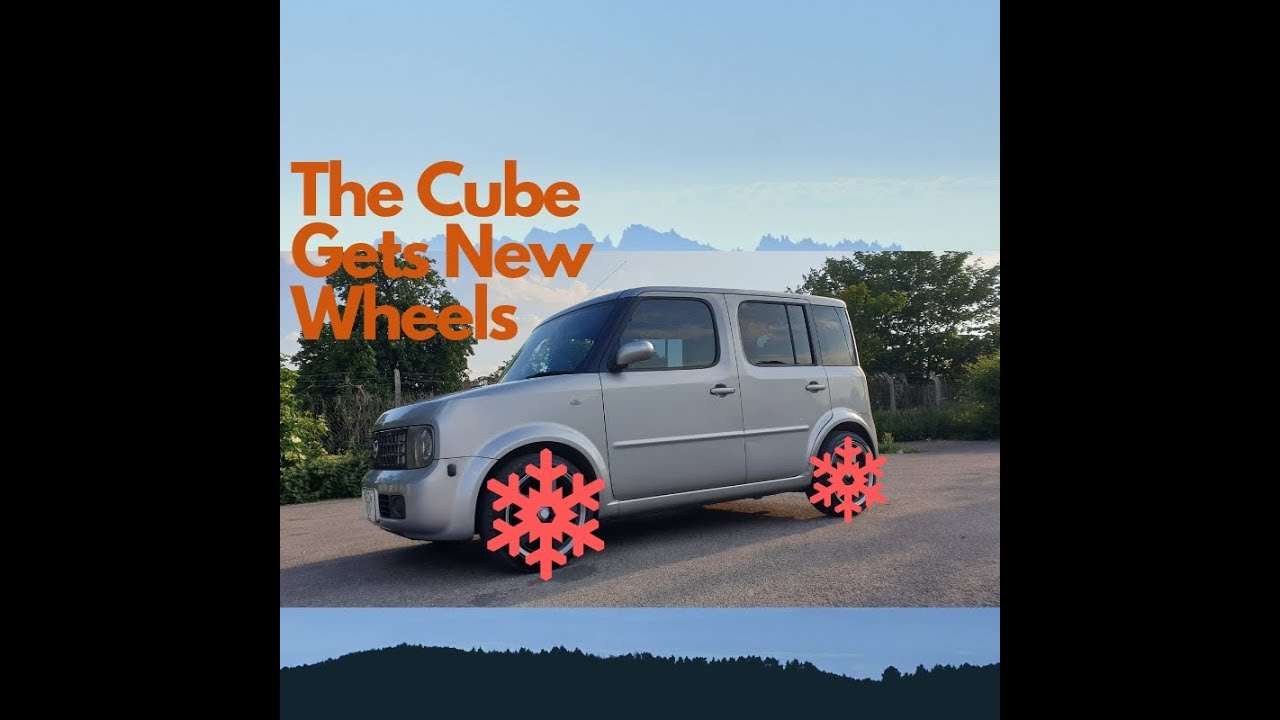 Making the Nissan Cube More Manly - New Alloys Wheels - YouTube