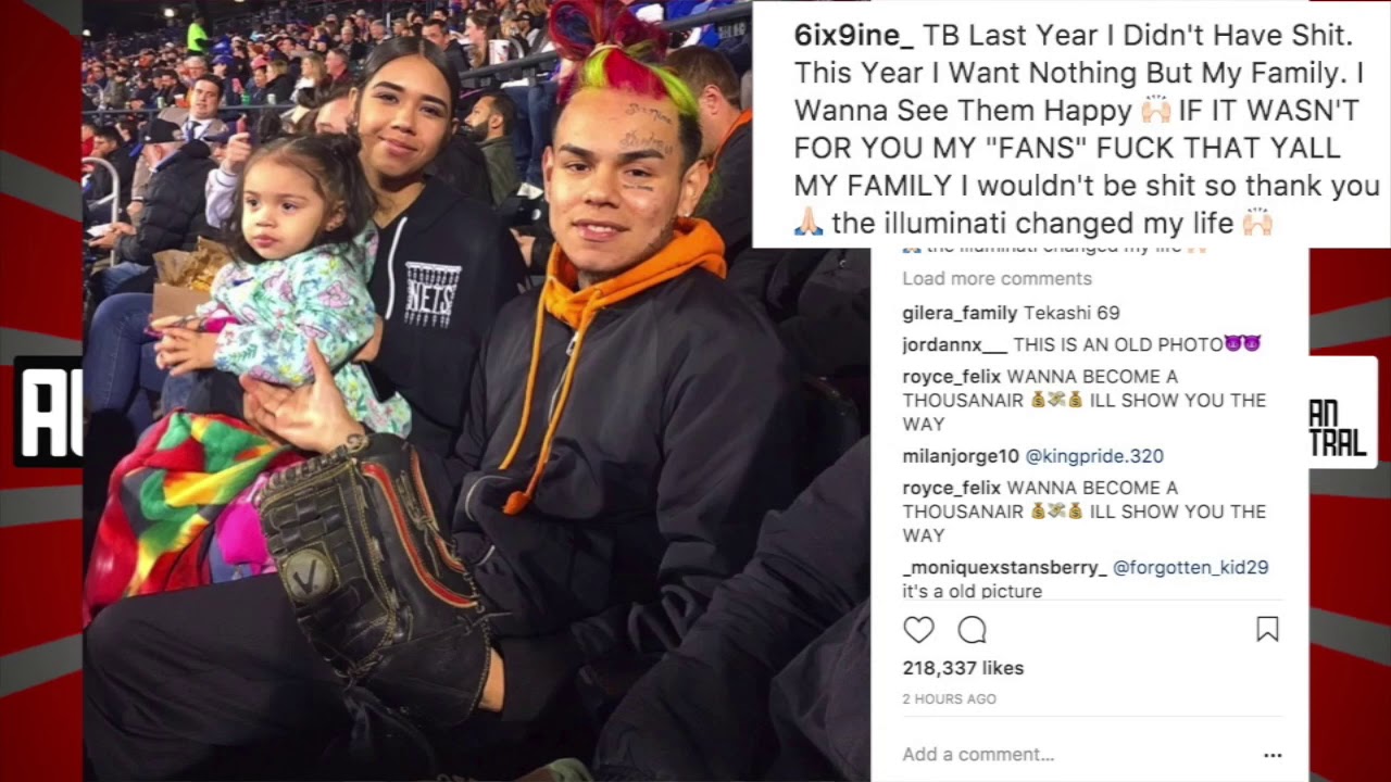 6ix9ine Thanks Illuminati And His Family For His Success Switching It ...