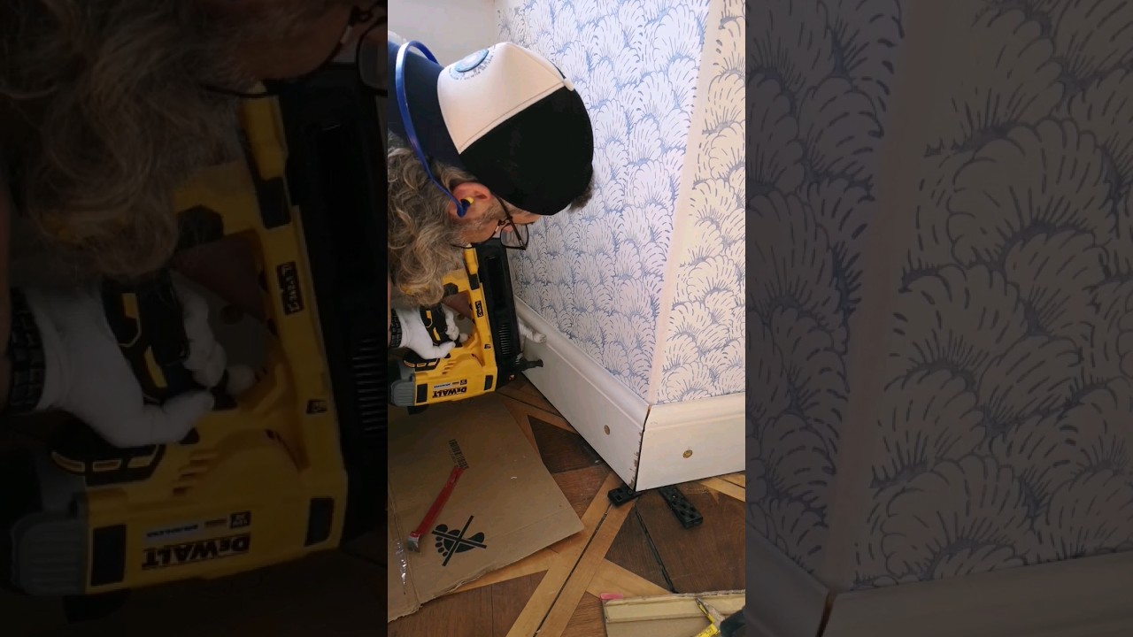 Dewalt Dcn890 concrete nailer🛠️Installation of perimeter moldings - YouTube