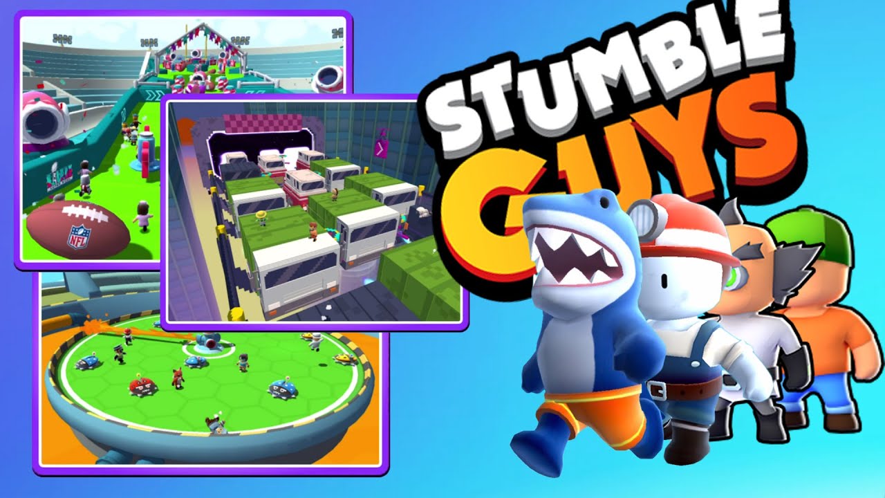 Video game stumble guys incredible racing - YouTube