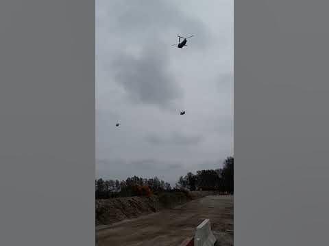 6 chinooks flew over my work earlier today, amazing sound... - YouTube