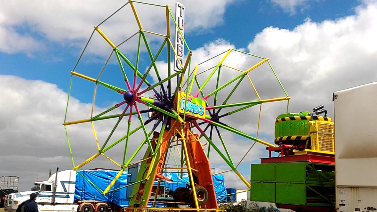 Chance Turbo amusement ride test - YouTube