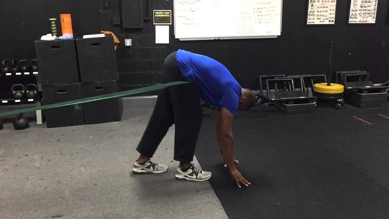 Banded Hamstring Mobility - YouTube
