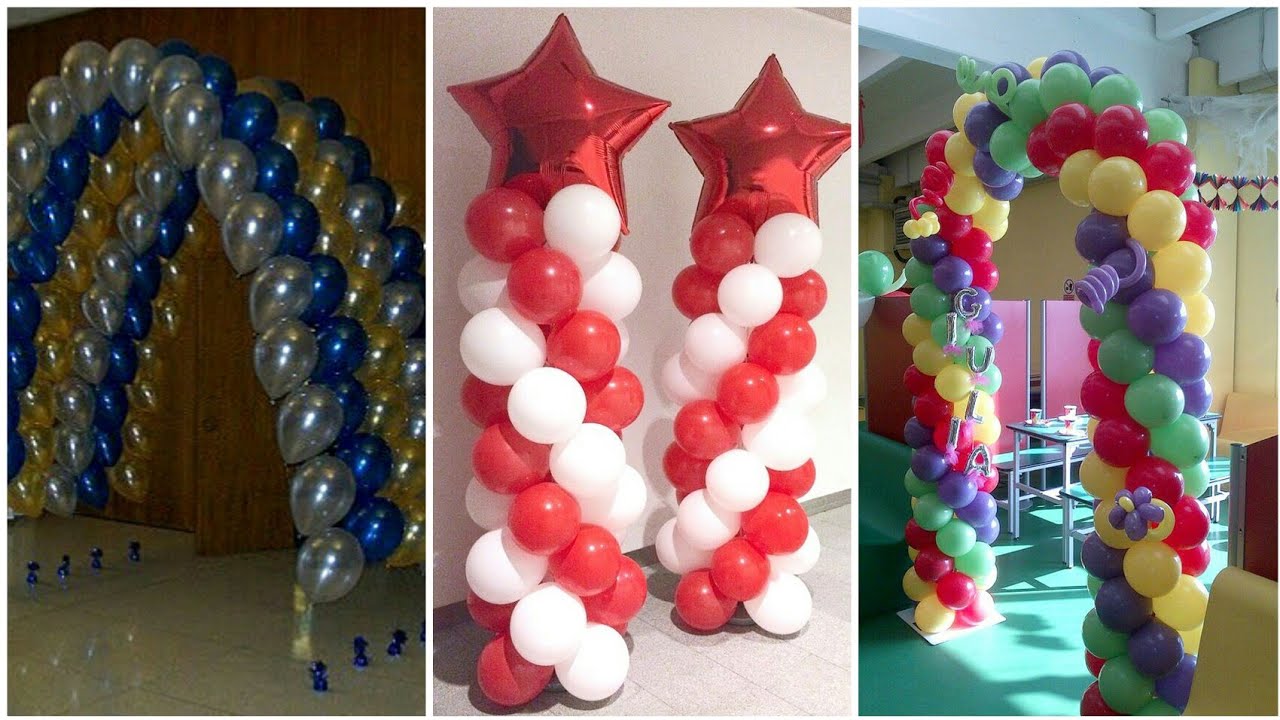 Stylish balloon decoration ideas || beautiful & attractive party ...