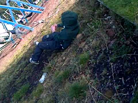 Guy jumps 10 feet trying to impress