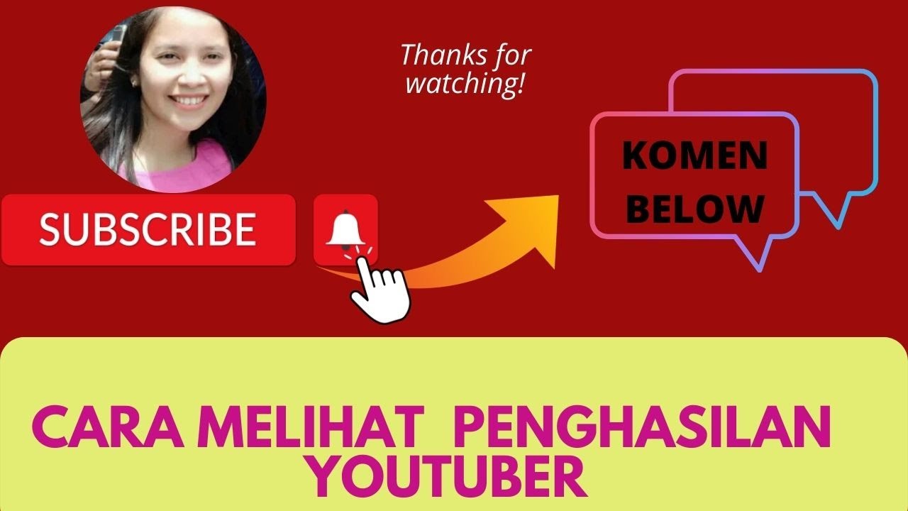 CARA LIHAT PENGHASILAN YOUTUBER II YOUTUBER PEMULA - YouTube