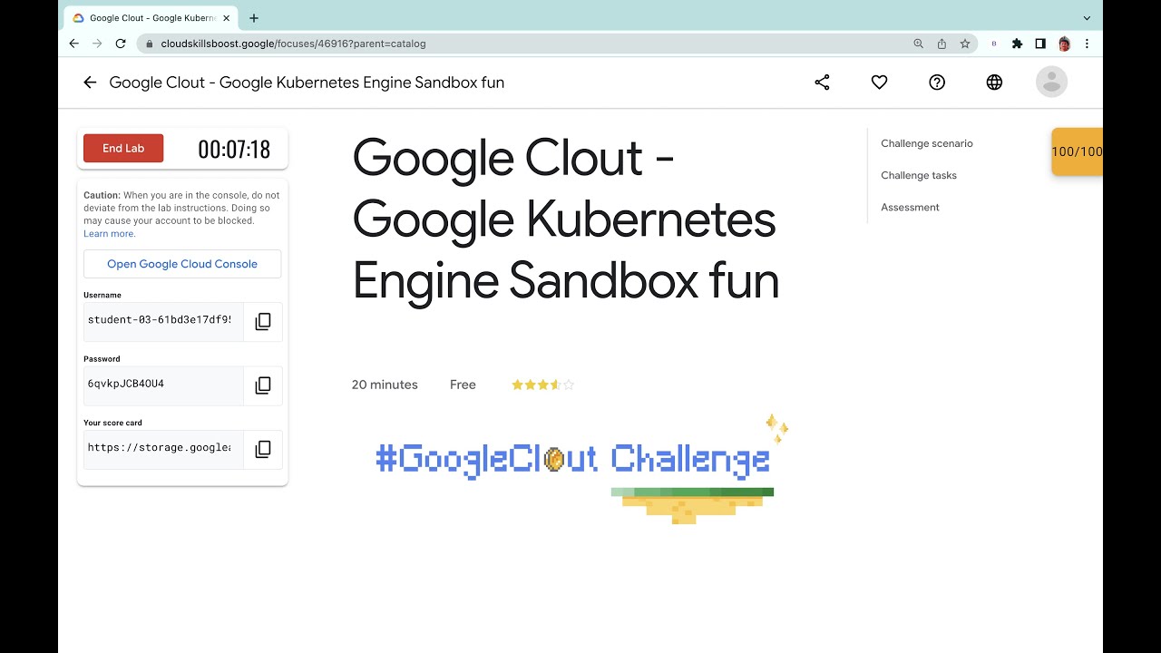Google Clout - Google Kubernetes Engine Sandbox fun || #qwiklabs || # ...