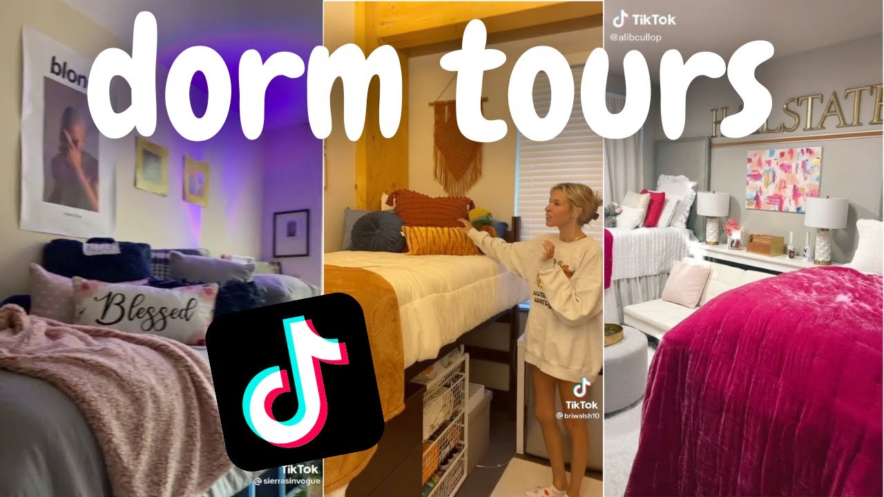 DORM TOURS tiktok compilation // college dorms - YouTube