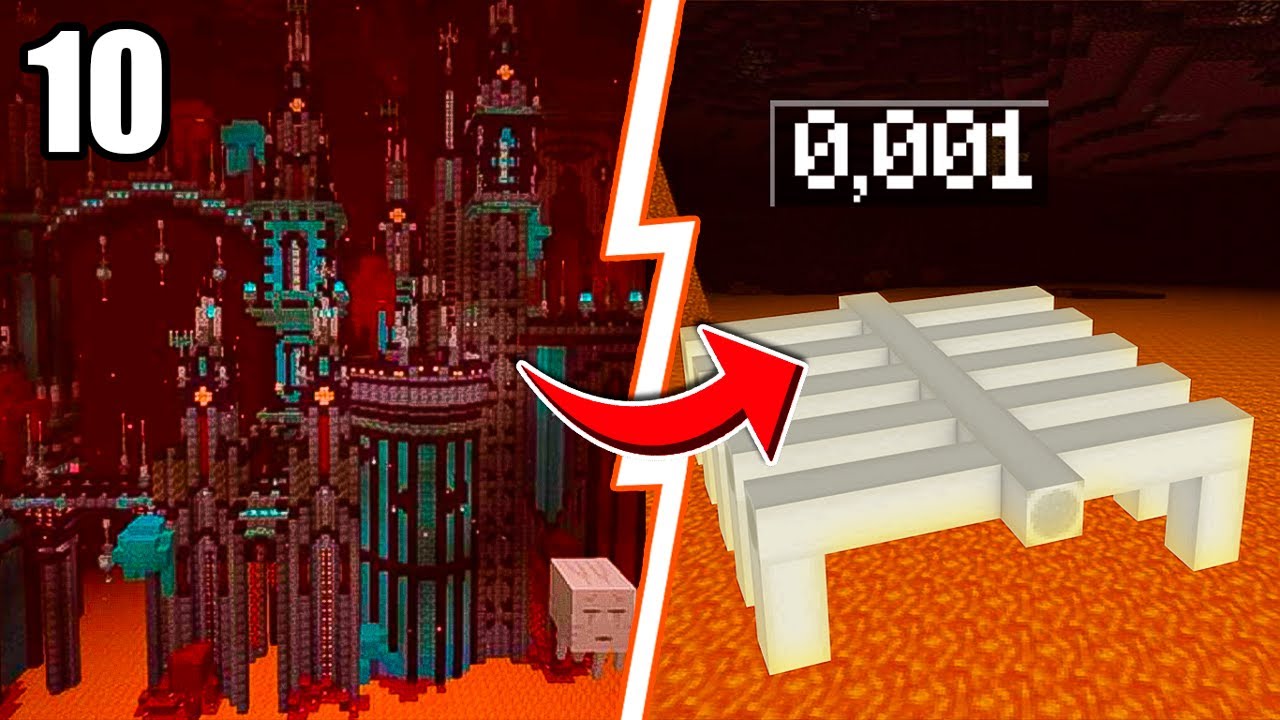10 ESTRUTURAS MAIS RARAS DE ENCONTRAR NO MINECRAFT - YouTube