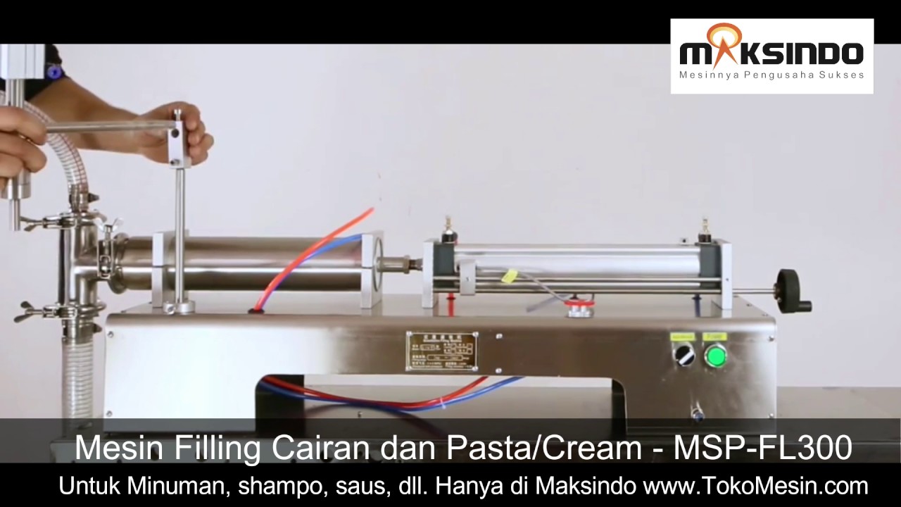 Mesin Filling Otomatis Cairan dan Pasta - YouTube