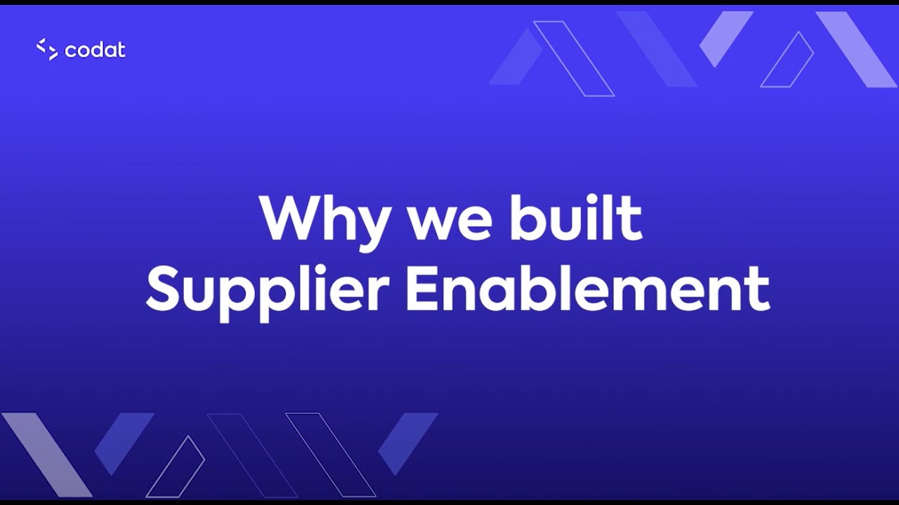 Why we built Supplier Enablement | Codat - YouTube