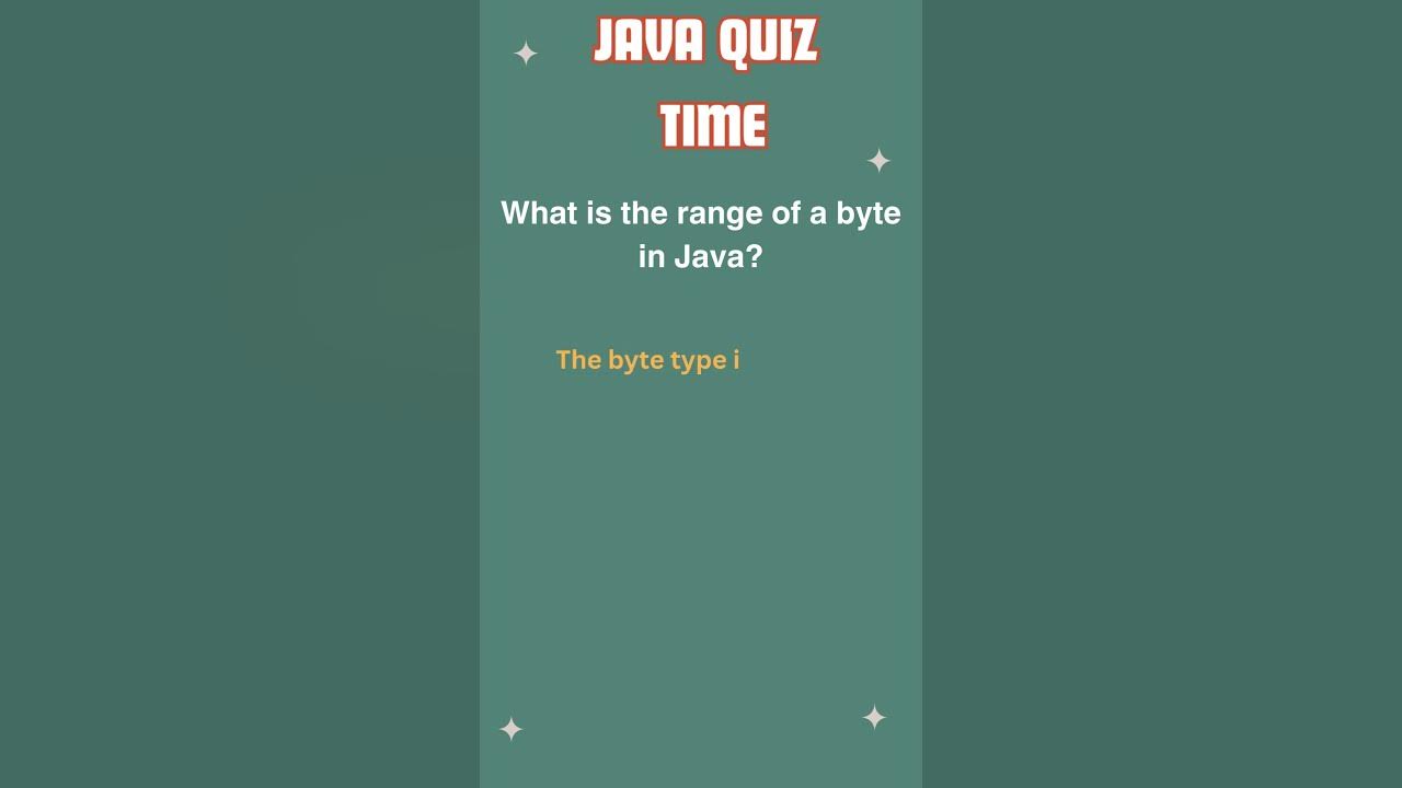 What Is The Range Of The Byte Data Type In Java 🤔 Javacodinginterview Coding Javaexperts