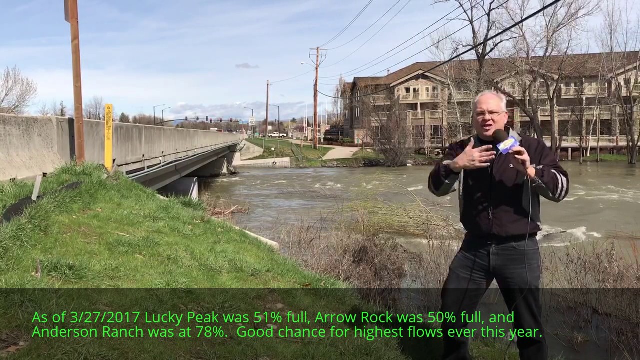 Good chance for Boise River to reach 9000 cfs plus this year. Dangerous ...