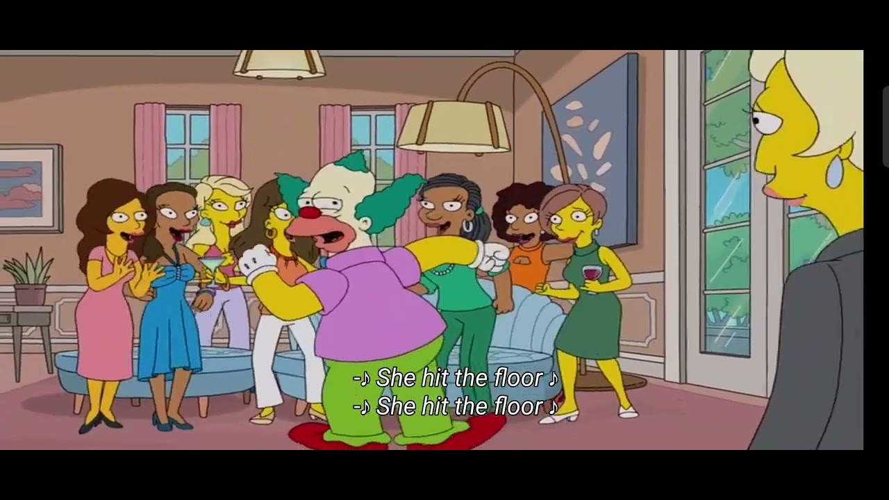 The Simpsons | Krusty dances - YouTube