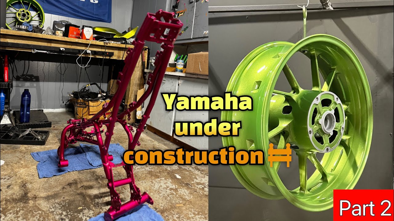 Yamaha fz07 powdered coated and build update #trending #yamahafz07 # ...