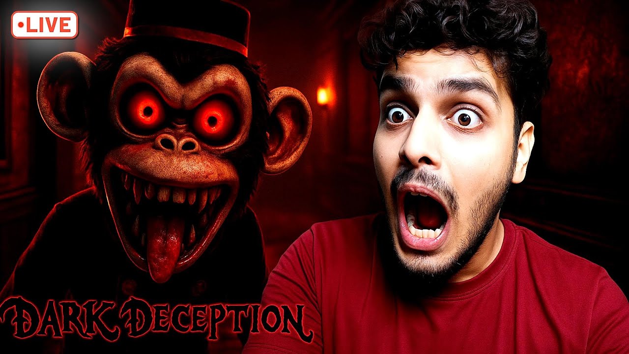 "Dark Deception LIVE 🔴 | Terrifying Maze Chase with Monkey Monster ...