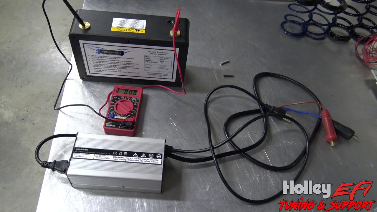 16 volt lithium voltphreaks battery and alternator - YouTube