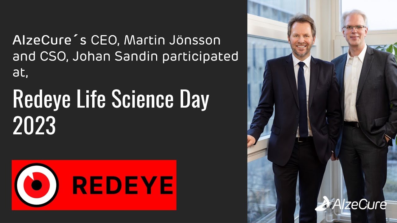 CEO Martin Jönsson & CSO Johan Sandin presented at Redeye Life Science ...