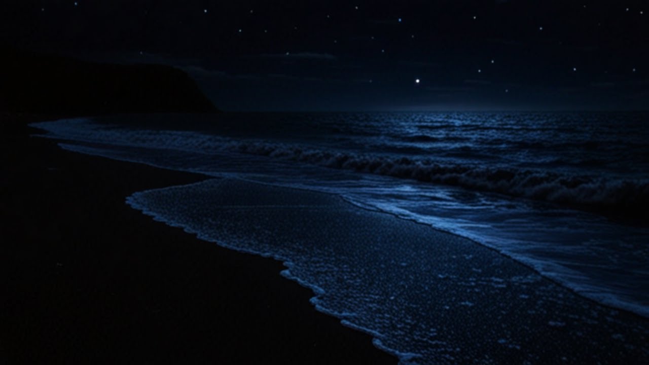 Deep Sleep with Ocean Waves | Calming Night Ocean Waves for Stress ...