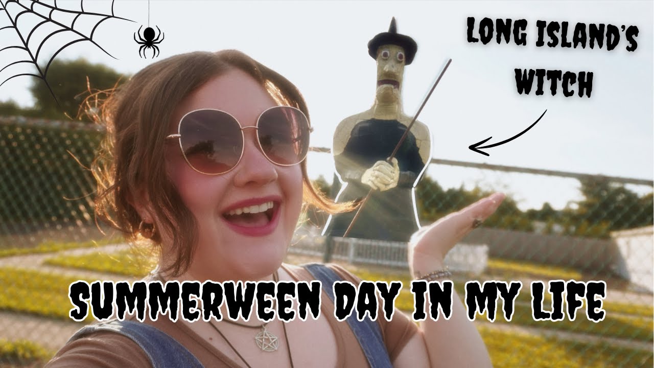 Spooky Girl Summer in NY 🔮 Witch Statue + Whimsical Café Vlog | That ...