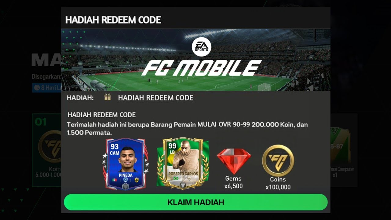 2 KODE REDEEM FC MOBILE TERBARU HARI INI | CARA REDEEM KODE DI FC ...