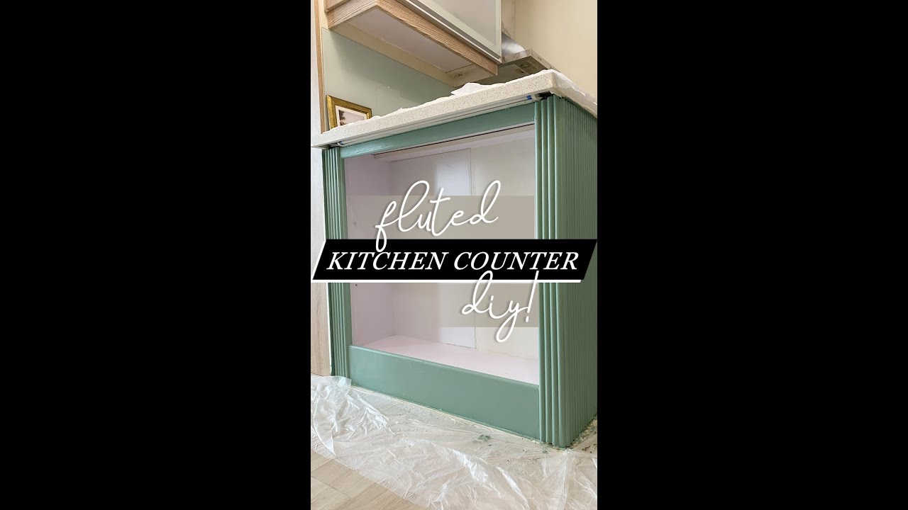 DIY FLUTED BAR COUNTER! (PART 1) - YouTube