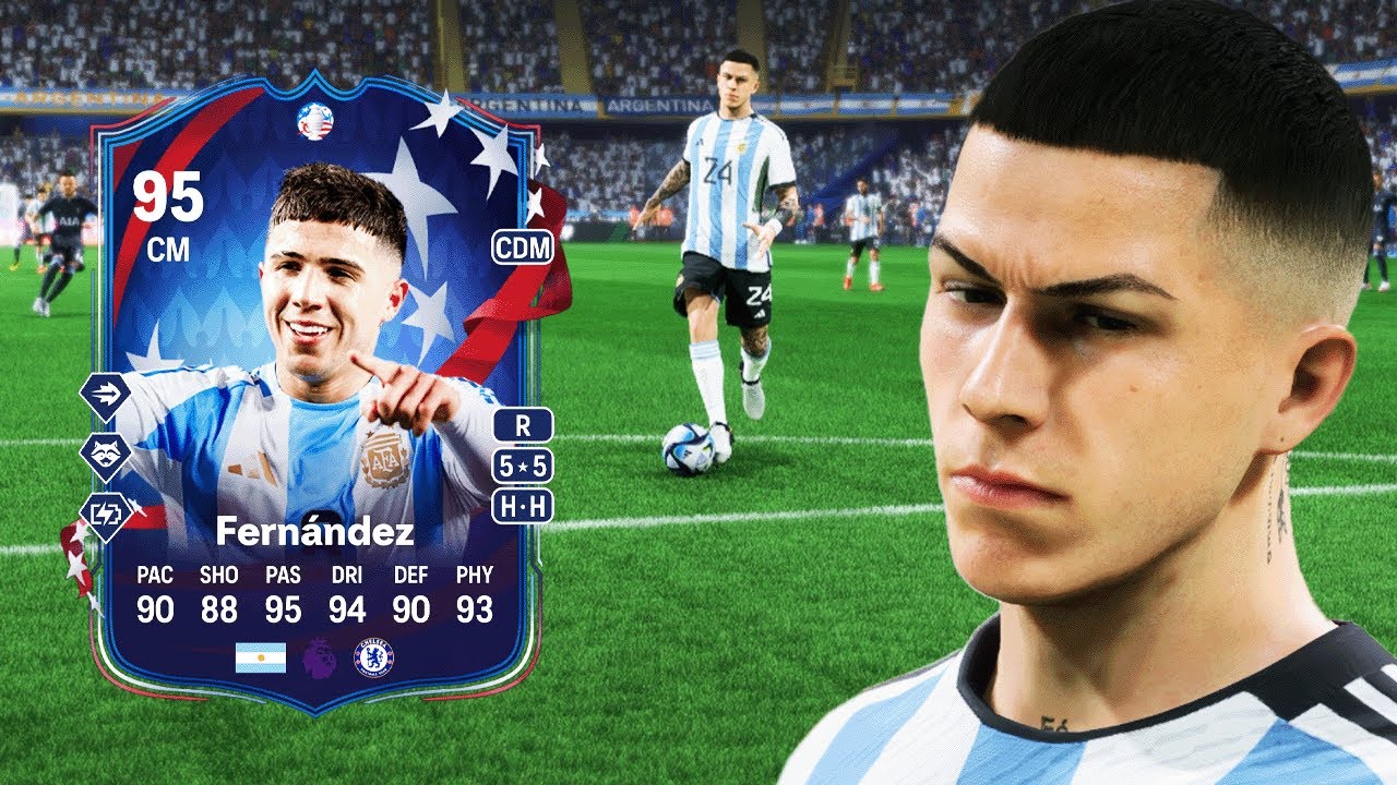 95 PATH TO GLORY ENZO FERNANDEZ IS INSANE IN EA FC 24!! - YouTube