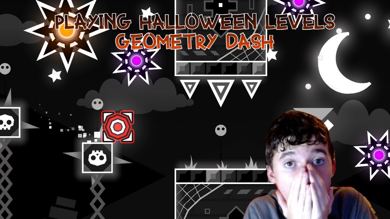 Playing Halloween Levels | Geometry Dash - YouTube