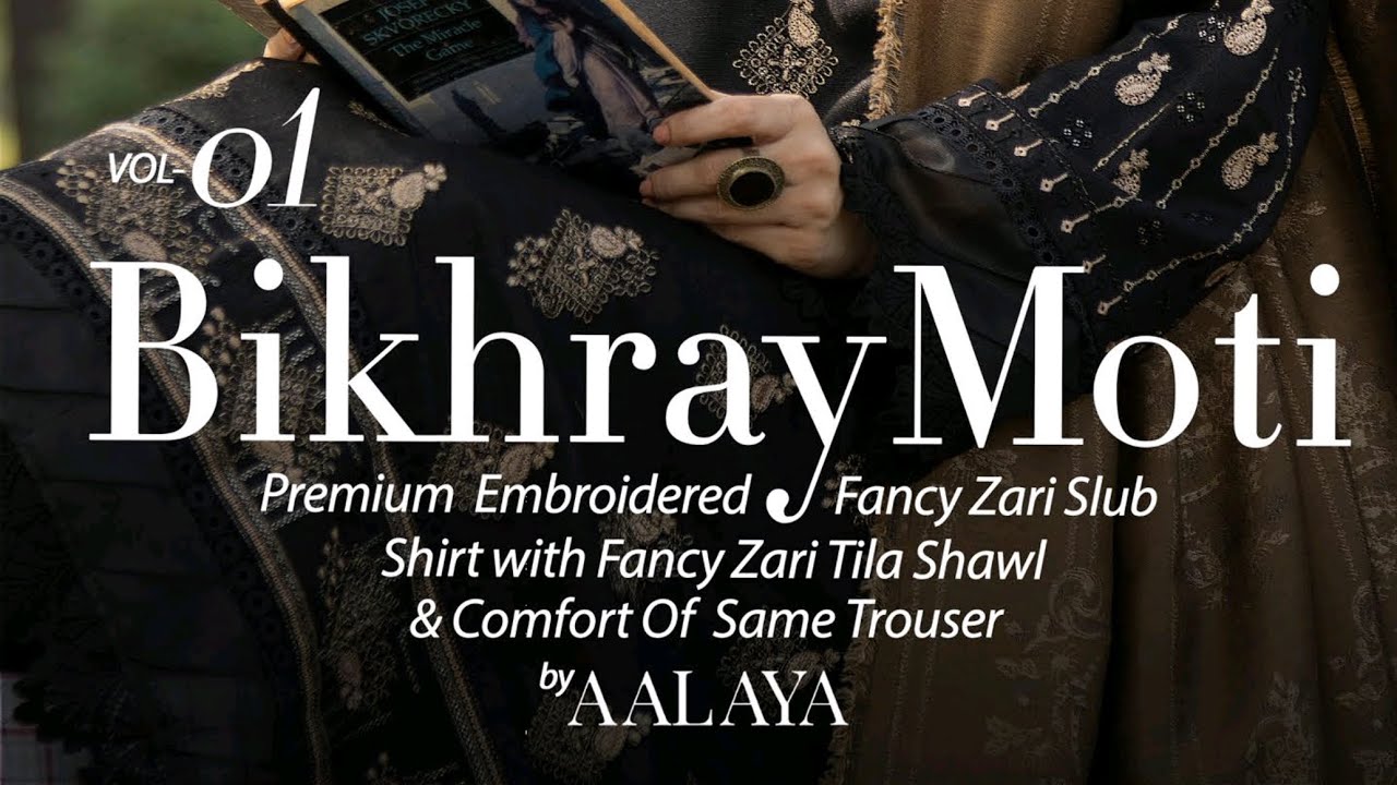 BIKHRAY MOTI BY AALAYA VOL 1 LUXURY EMBROIDERED FANCY ZARI WINTER ...