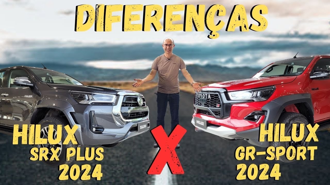 TOYOTA HILUX SRX PLUS 2024 VS HILUX GR-SPORT 2024!!! - YouTube