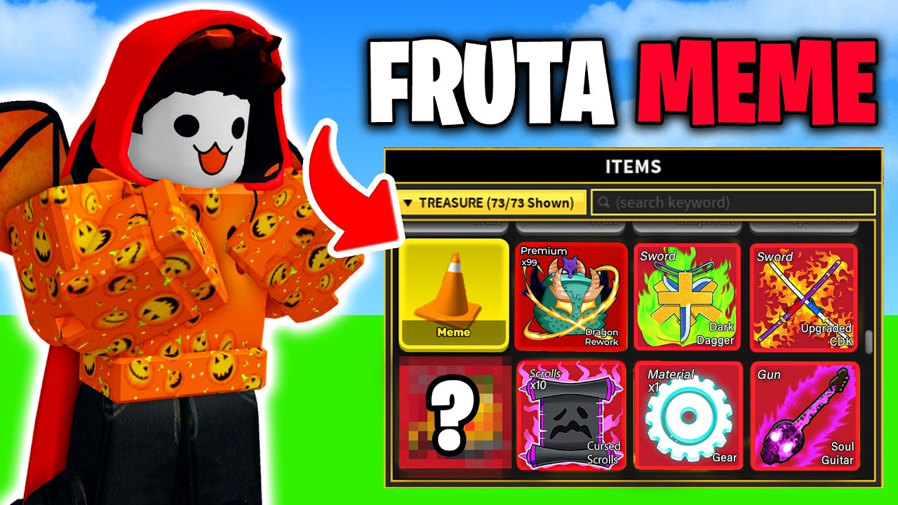 🚨 ENCONTRÉ LA FRUTA MEME EN BLOX FRUITS!! 🚨 - YouTube