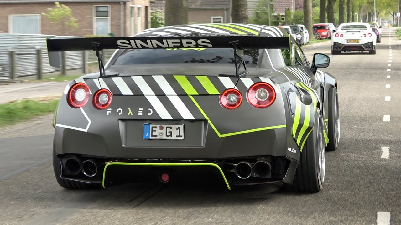 Mareike Fox driving her wide body Pandem Rocket Bunny V2 Nissan GT-R ...