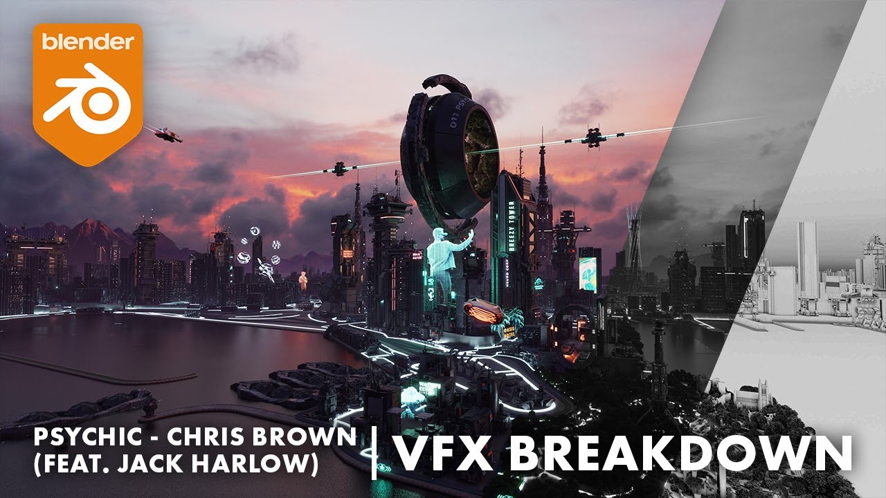 Cyberpunk City - VFX Breakdown Blender 3D - YouTube