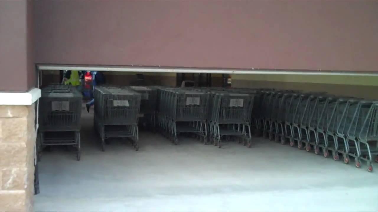 Entering & Exiting WAL*MART Through Shopping Cart Door - YouTube