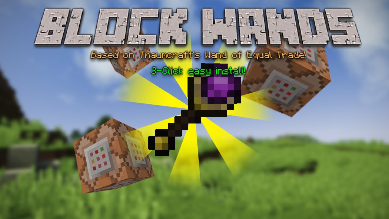 Vanilla Block Wands (Thaumcraft's Wand of Equal Trade) [3-CLICKS] - YouTube