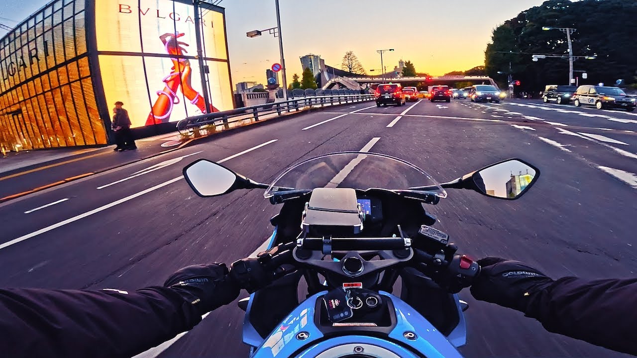 TOKYO 4K MOTORCYCLE RIDE : POV GOPRO CINEMATIC JAPAN SUZUKI SPORTBIKE ...