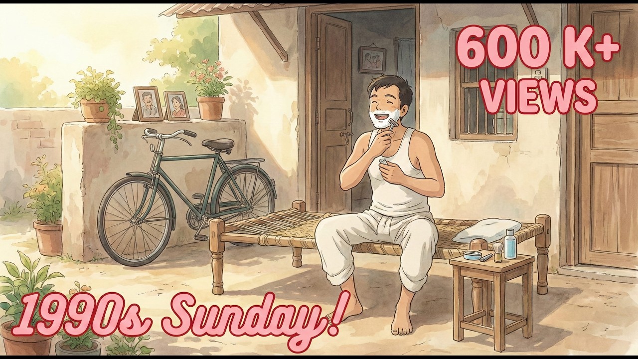 Old Indian School Days in 1990s | Morning Routine Nostalgia | Calming ...