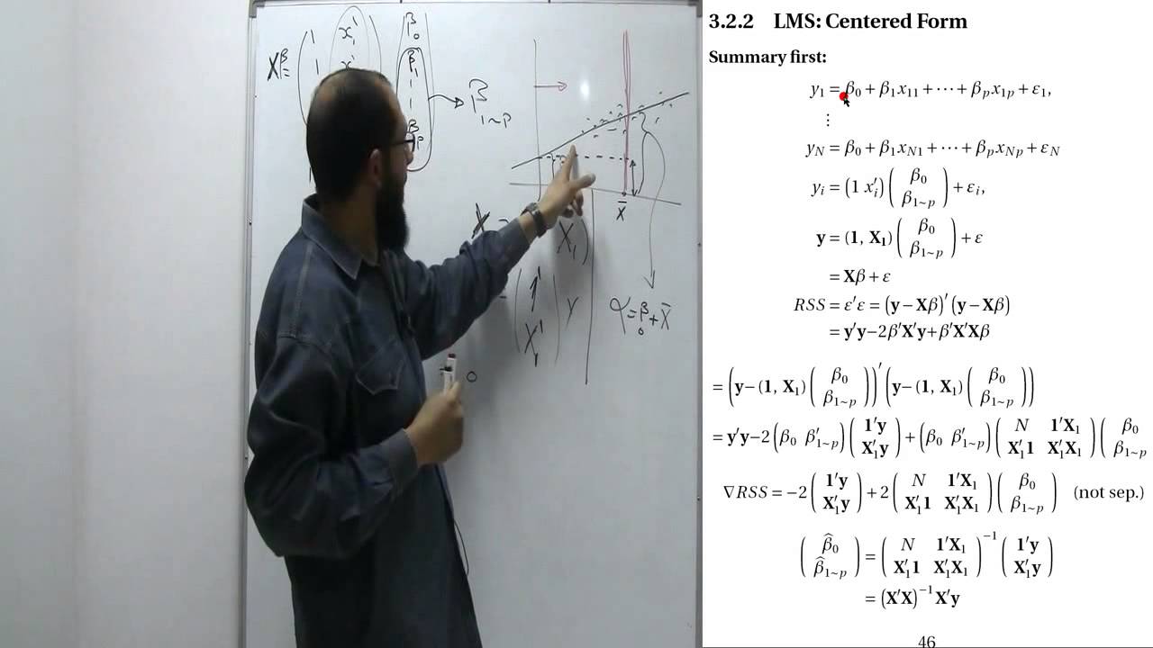 08 Linear Models for Regression: Centered Model - YouTube