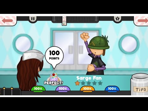 Papa's Scopperia To Go! Day 18 - Sarge Fan | Mitch's Mess Mini Game ️ ️ ...