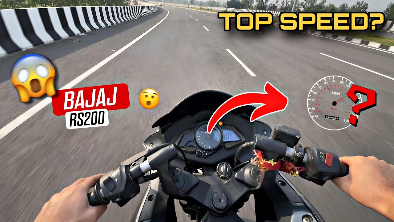 Rs 200 Top Speed Test | Bajaj Pulsar Rs200 | FlashxVarun - YouTube